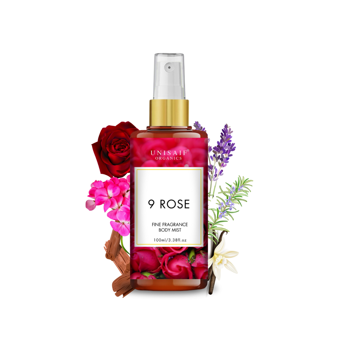 9 Rose Body Mist 100ml – Unisaif India